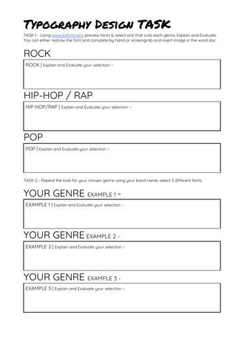 ALBUM COVER | GRAPHIC DESIGN | Design & Making Skills | 4 Lesson Mini ...