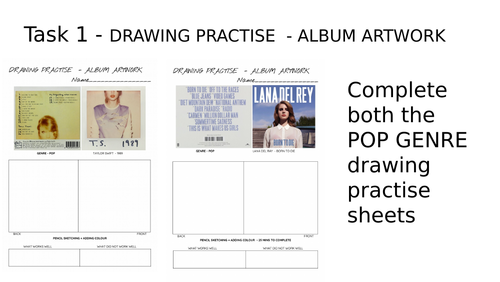 ALBUM COVER | GRAPHIC DESIGN | Design & Making Skills | 4 Lesson Mini ...