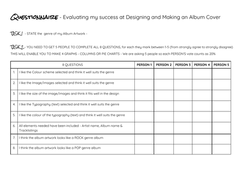 ALBUM COVER | GRAPHIC DESIGN | Evaluation Skills | 4 Lesson Mini ...