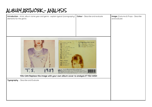 ALBUM COVER | GRAPHIC DESIGN | Evaluation Skills | 4 Lesson Mini ...