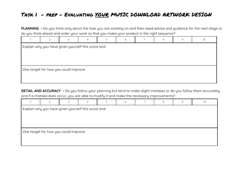 ALBUM COVER | GRAPHIC DESIGN | Evaluation Skills | 4 Lesson Mini ...