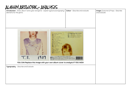 ALBUM COVER | GRAPHIC DESIGN | Evaluation Skills | 4 Lesson Mini ...