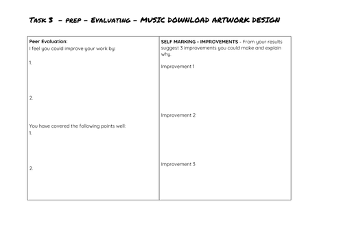 ALBUM COVER | GRAPHIC DESIGN | Evaluation Skills | 4 Lesson Mini ...