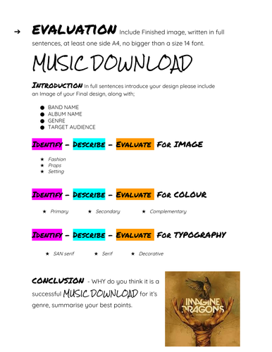 ALBUM COVER | GRAPHIC DESIGN | Evaluation Skills | 4 Lesson Mini ...