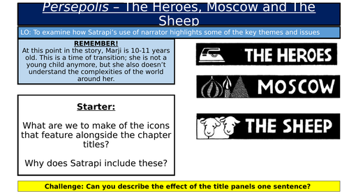 Persepolis Book One - Entire SoW and resources for independent analysis ...