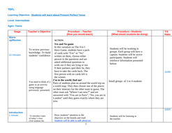 TEFL Lesson Plan | Teaching Resources
