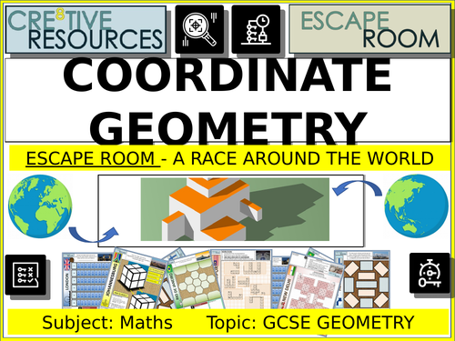 Maths Escape Room - Coordinate Geometry | Teaching Resources