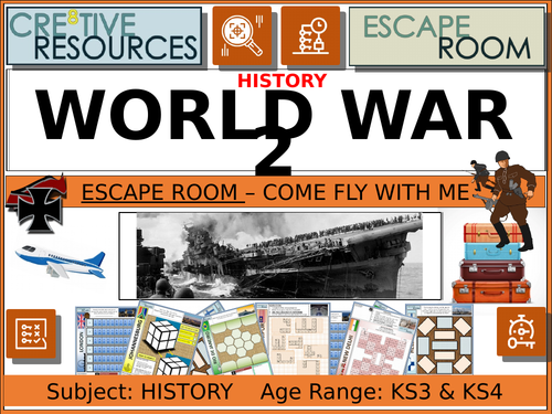 WW2 World War 2 History Escape Room | Teaching Resources