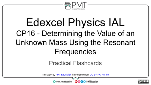 Edexcel IAL Physics Practical Flashcards | Teaching Resources Edexcel IAL Physics Practical Flashcards | Teaching Resources