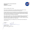 Letter from NASA | Teaching Resources