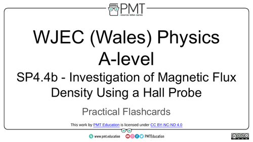 WJEC Wales A-level Physics Practical Flashcards | Teaching Resources