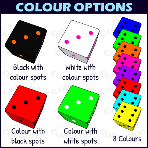 Dice Clipart | Teaching Resources