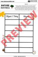 Nature Rhymes & Poetry Outdoor Activity | Teaching Resources