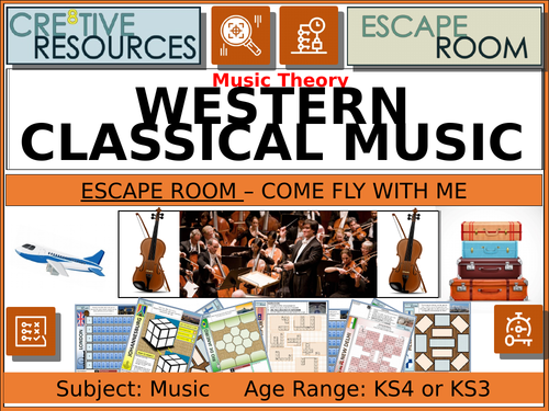 Western Classical Music Escape Room | Teaching Resources