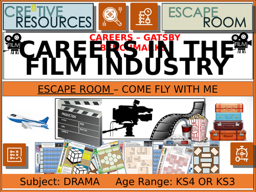 Careers in Film - Escape Room | Teaching Resources