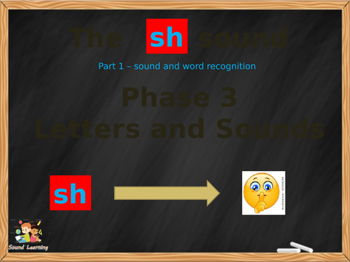 SH sound, read and write SH in words and sentences | Teaching Resources