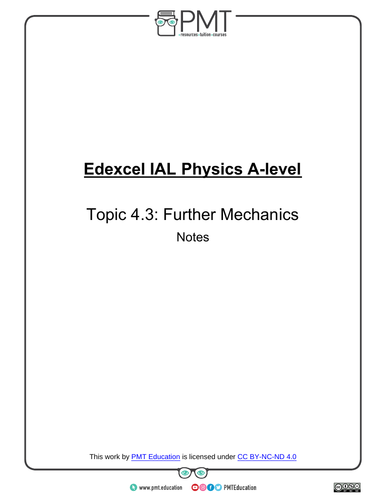 Edexcel IAL Physics Detailed Notes | Teaching Resources