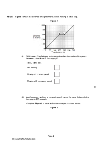 GCSE Edexcel Physics Motion and Forces Complete Revision Summary ...