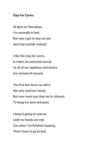 Poems for Children of the Coronavirus Era | Teaching Resources