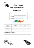 Music Key Stage 3, keyboard skills, year 7 complete unit of work ...
