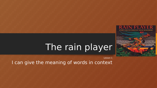 Rain player by David Wisniewski Reading power point and worksheets ...