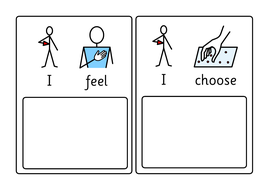 I feel I need/I feel I choose widgit symbols | Teaching Resources
