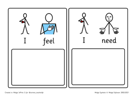 I feel I need/I feel I choose widgit symbols | Teaching Resources