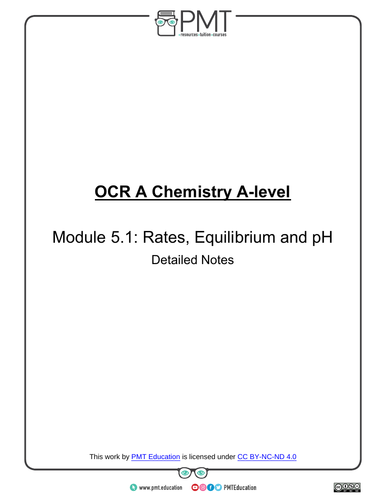 OCR (A) A-level Chemistry Detailed Notes | Teaching Resources