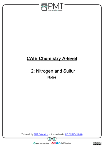 CAIE A-level Chemistry Detailed Notes | Teaching Resources