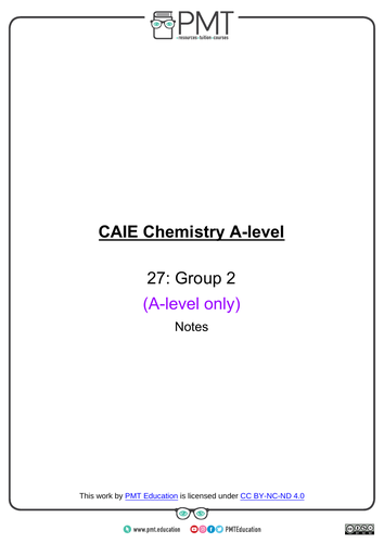 CAIE A-level Chemistry Detailed Notes | Teaching Resources