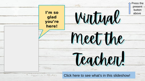 Virtual Meet the Teacher PPT | Teaching Resources