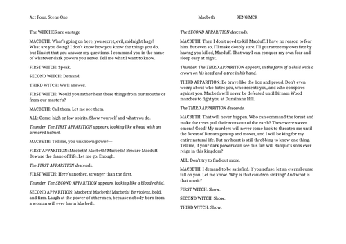Y9 'Macbeth' Study | Teaching Resources