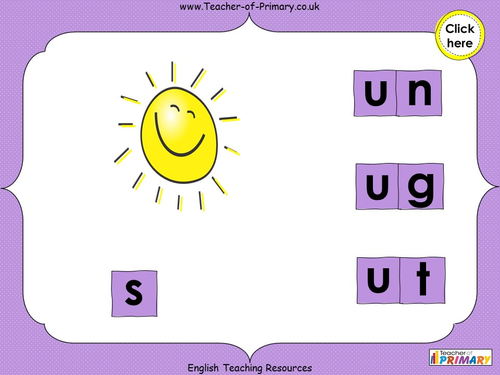 Making Words - 'un', 'ug' and 'ut' | Teaching Resources