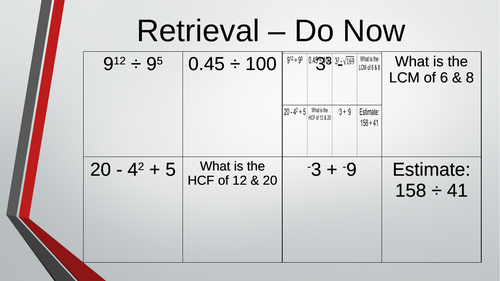 Edexcel GCSE Foundation Unit 1 - Number | Teaching Resources