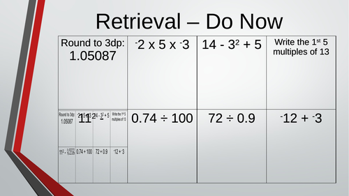 Edexcel GCSE Foundation Unit 1 - Number | Teaching Resources
