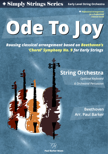 Ode To Joy - (Easy Strings Score & Parts) | Teaching Resources