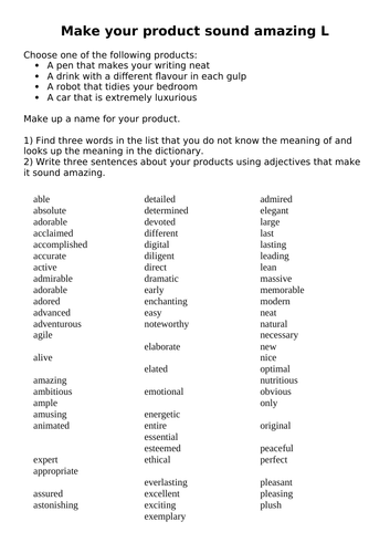 Advertising | Teaching Resources