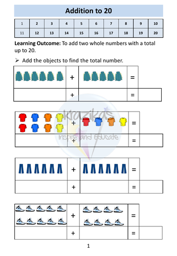 Functional Skills Maths - Entry Level 1 - Addition to 20 | Teaching ...
