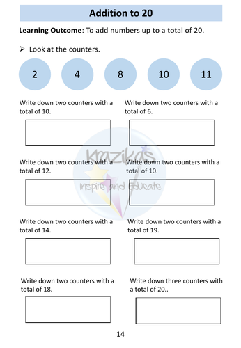 Functional Skills Maths - Entry Level 1 - Addition to 20 | Teaching ...