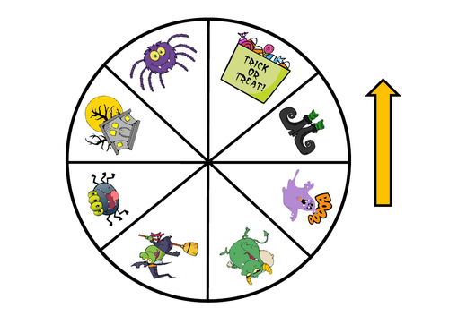 Halloween Spinner Game | Teaching Resources