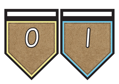 Number Line Bunting 0-20 on Kraft Background | Teaching Resources