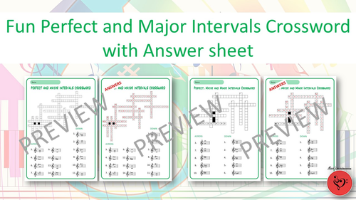 Music Intervals Unit of Work - Perfect, Major and Minor Intervals 36 ...