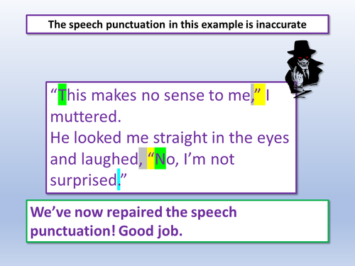 Short Story Speech Punctuation | Teaching Resources