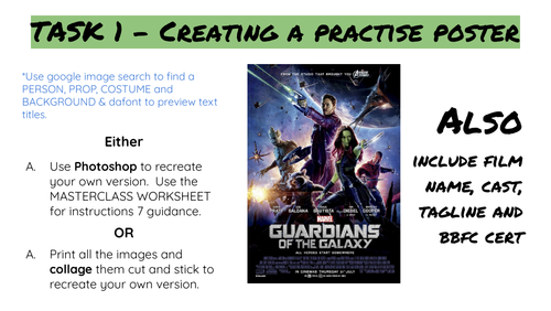 ADVERTISING | Design Skills | FILM POSTER | Teaching Resources