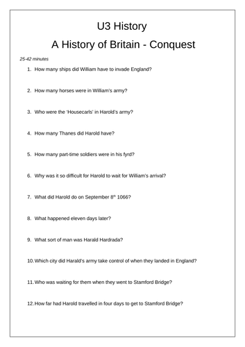 The Battle of Hastings in 1066. | Teaching Resources