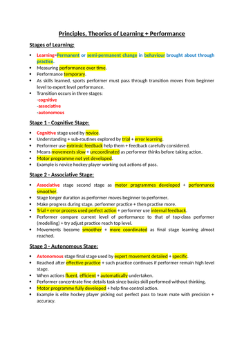 AQA A Level PE Revision Notes - New Spec | Teaching Resources AQA A Level PE Revision Notes - New Spec | Teaching Resources