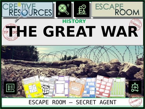 The Great War History Escape Room | Teaching Resources
