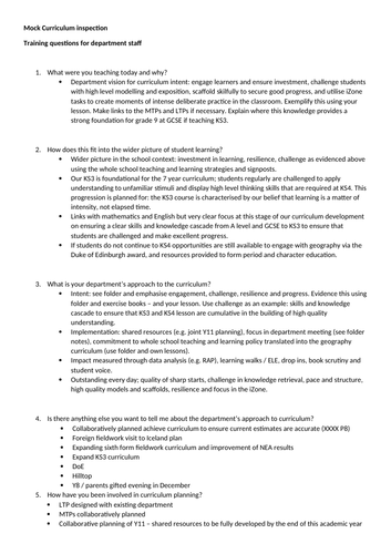 Ofsted Deep Dive Subject Leader CPD | Teaching Resources Ofsted Deep Dive Subject Leader CPD | Teaching Resources