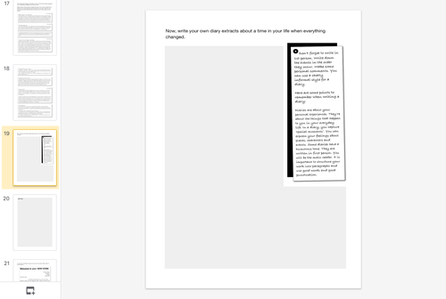 Changes: Creative Writing DIGITAL GOOGLE CLASSROOM Resource (9-13 ...