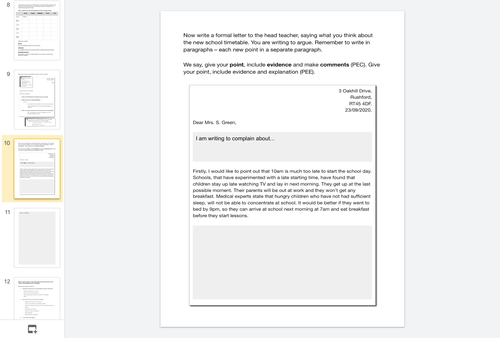 The New Headteacher: Creative Writing DIGITAL GOOGLE CLASSROOM Resource ...